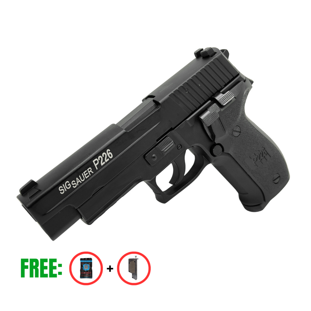 SIG SAUER P226 Double Bell Metal Green Gas Blowback Pistol - Gel Blaster – Gel Ball Undercover