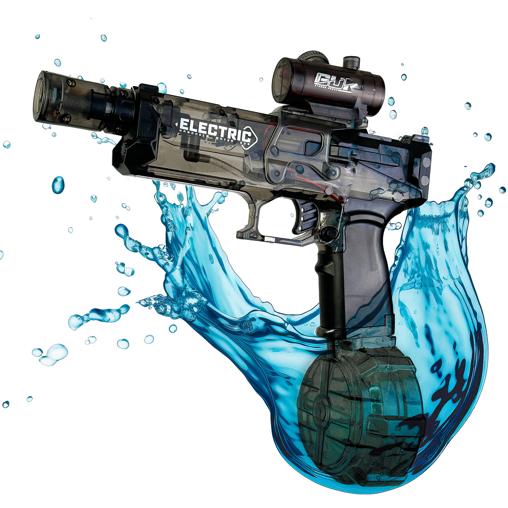 Electric Automatic Water Soaker Gatling Gun - Water Soaker – Gel Ball ...