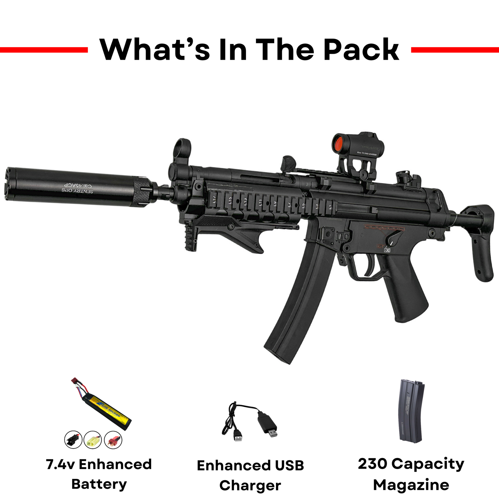 "SWAT MP5 Tactical" Comp GBU Custom - Gel Blaster (Metal) – Gel Ball ...