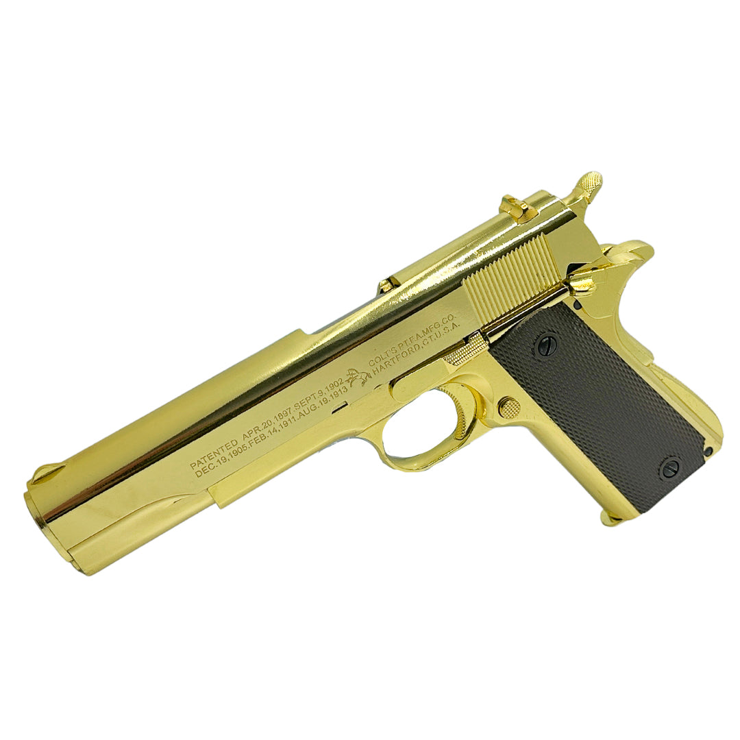 Golden Eagle 3305 GD 1911 Green Gas Pistol - Gold Gas Gel Blaster – Gel ...