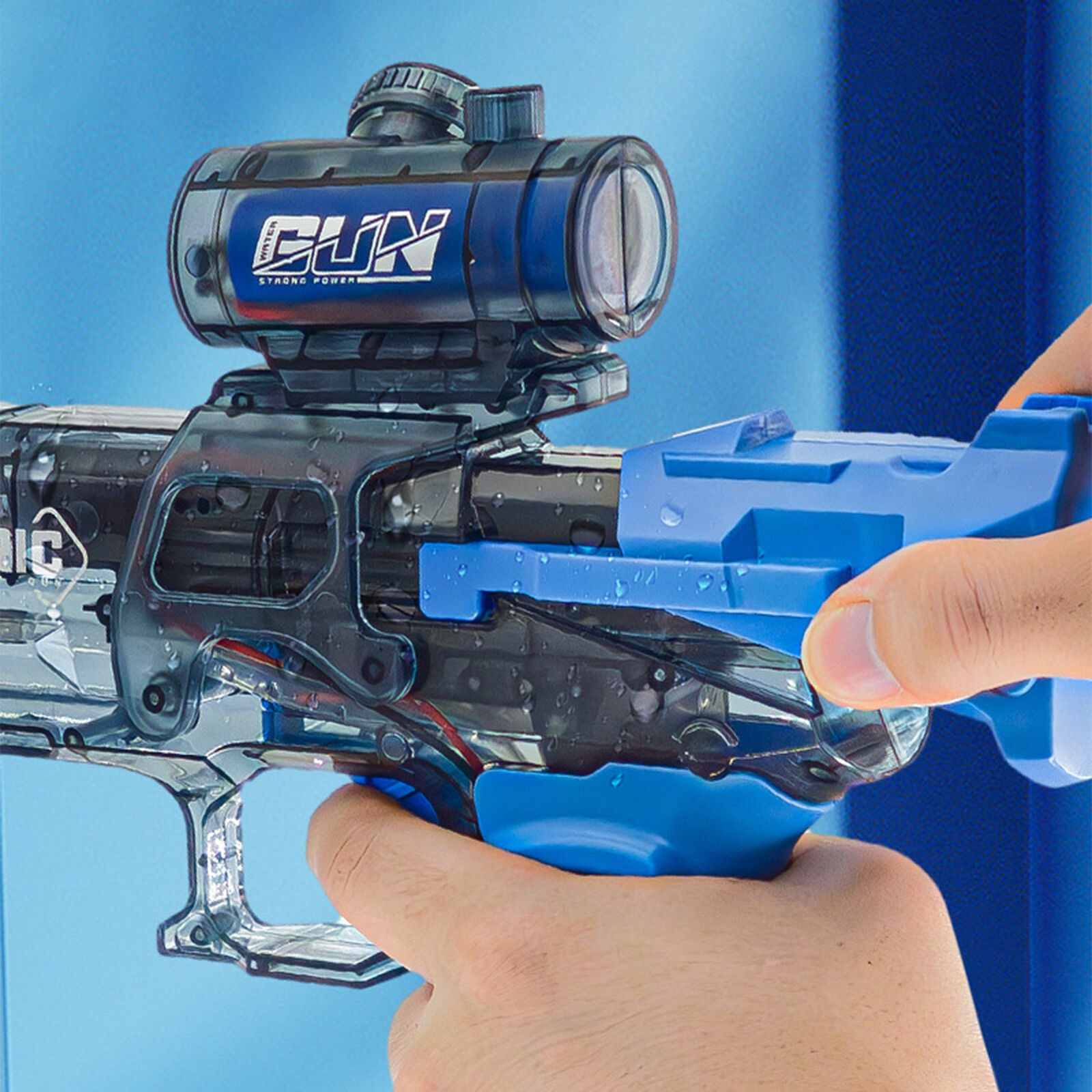 Electric Automatic Water Soaker Gatling Gun - Water Soaker – Gel Ball ...